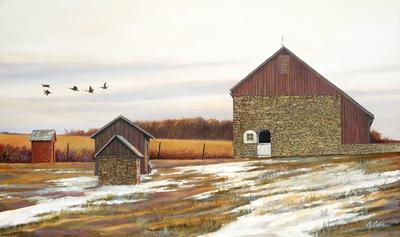 'Autumn Flight' Art Print - Jerry Cable | Art.com