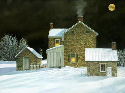 'Dooryard Snow' Art Print - Jerry Cable | Art.com