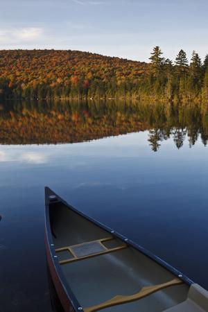 'A Canoe on the Shore of Pond of Safety, Randolph Forest. New Hampshire ...