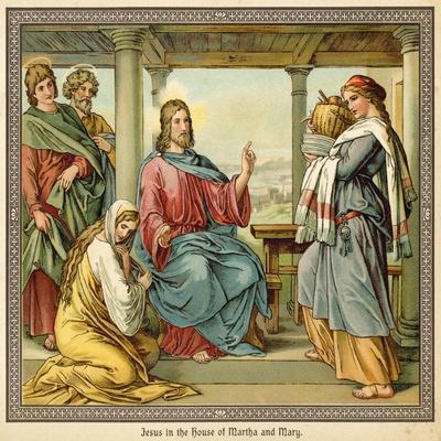 Jesus in the House of Martha and Mary Giclee Print | Art.com