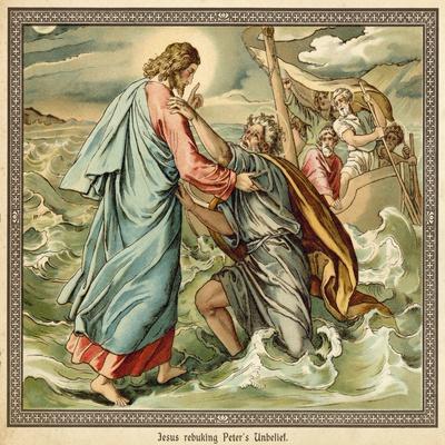 'Jesus Rebuking Peter's Unbelief' Giclee Print | Art.com