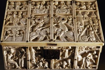 'Jewelry Box with Roman and Allegorical Subjects, Ivory Decorated in ...