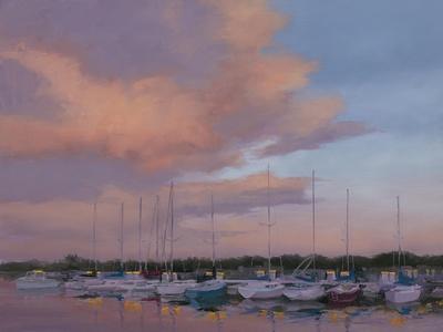 'Marina Sunset' Art Print - Jill Schultz McGannon | Art.com