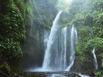 'Air Terjun Tiu Kelep Waterfall, Senaru, Lombok, Indonesia, Southeast ...
