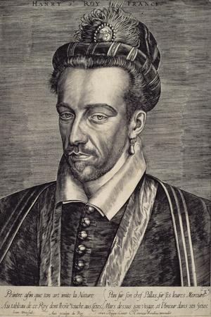 'Henri III Valois (1551-89) (Engraving)' Giclee Print - Johan Wierix | Art.com