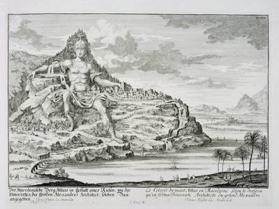 The Colossus of Mount Athos, Macedonia, by Dinocrates, the Architect of ...
