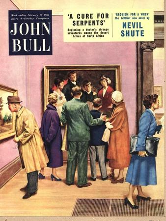 John Bull, Art Museums, Art Galleries Magazine, UK, 1950 Giclee Print ...