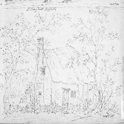 'Cottage at East Bergholt (Drawing)' Giclee Print - John Constable ...