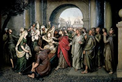 'The Awakening of the Daughter of Jaïrus (Wax Relief)' Giclee Print ...