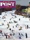 "Fox River Ice-Skating" Saturday Evening Post Cover, January 11, 1958 ...