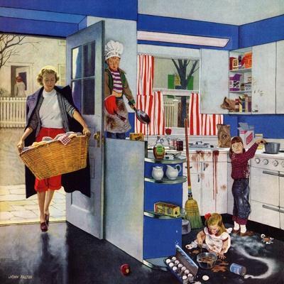 '"Mother's Little Helpers", April 18, 1953' Giclee Print - John Falter ...