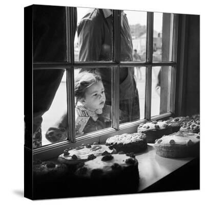 'Cake Shop, Padstow, Cornwall, 1946-59' Stretched Canvas Print - John ...