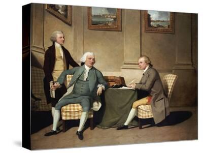 Group Portrait of Sergeant-at-Arms Bonfoy, His Son, and John Clementson ...