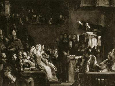 'John Knox Preaching before the Lords of Congregation in the Cathedral ...