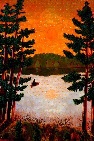 'Northern Lake' Giclee Print - John Newcomb | Art.com