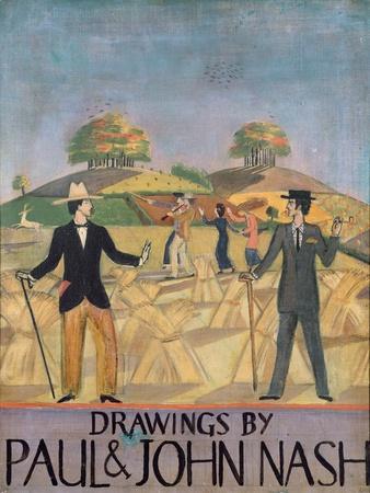 'Poster of Joint Exhibition of Drawings by John & Paul Nash' Giclee ...