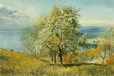 'An Alpine Lake' Giclee Print - John William Inchbold | Art.com