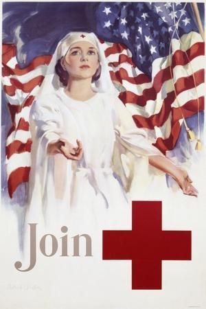 'Join Red Cross Recruitment Poster by Walter W. Seaton' Giclee Print ...