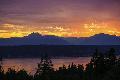 Bremerton, Washington State, USA. Olympic Mountains, Puget Sound ...