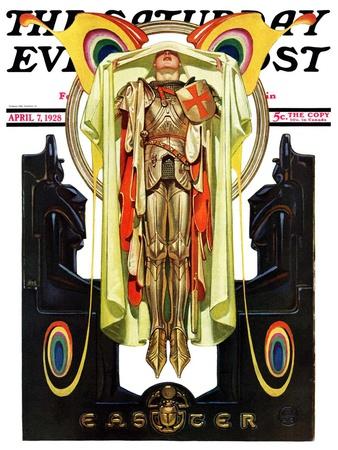 "Easter, 1928," Saturday Evening Post Cover, April 7, 1928 Giclee Print ...