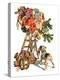'"Santa Up a Ladder,"December 20, 1930' Giclee Print - Joseph Christian ...