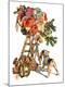 '"Santa Up a Ladder,"December 20, 1930' Giclee Print - Joseph Christian ...
