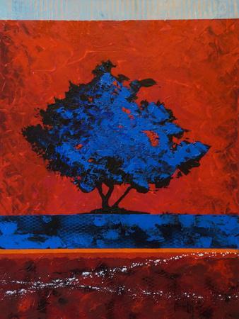 'Blue Tree' Art Print - Joseph Marshal Foster | Art.com