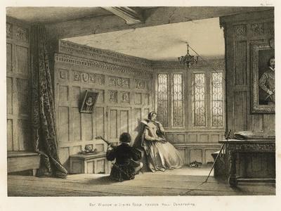 'Bay Window in Dining Room, Haddon Hall, Derbyshire' Giclee Print ...