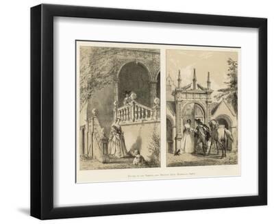 Stairs to the Terrace, and Postern Gate, Bramshill, Hants Framed Giclee ...