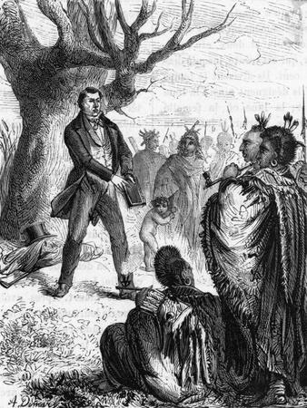 'Joseph Smith Preaching to Nat. Americans' Giclee Print | Art.com