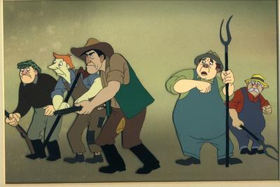 'The Farmers Fighting the Animals, Scene from the Animated Film of ...