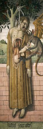 'Judas Hanging Himself, 1491, in Notre-Dame Des Fontaines Chapel, La ...