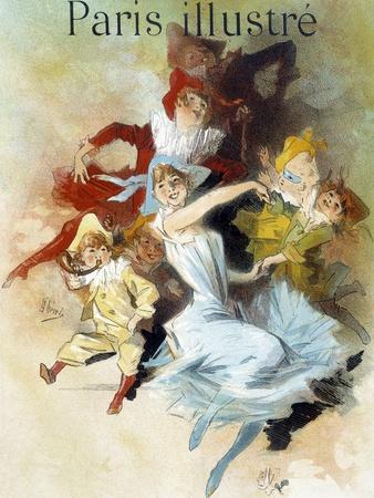 'Ball Mask. Drawing by Cherret (Late 19Th Century) for the Carnival in ...