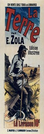 'Poster Advertising “The Earth”, Illustrated Edition of Emile Zola's ...