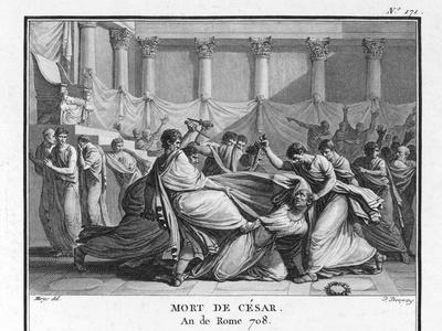 'Julius Caesar is Assassinated in the Senate by Brutus and His ...
