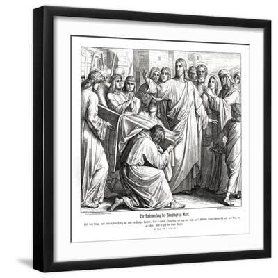 Resurrection of the boy from Nain, Gospel of Luke Framed Giclee Print ...