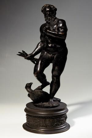Jupiter with Thunderbolt and Eagle, Bronze Statue. Italy, 16th Century ...