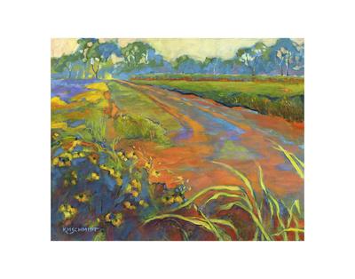 'Wildflower Road' Art Print - Karen Mathison Schmidt | Art.com