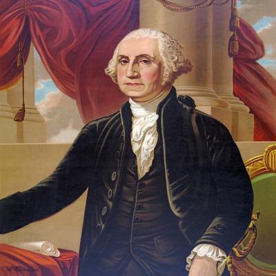 'George Washington, Pub. C.1876 (Colour Litho)' Giclee Print - Karl ...