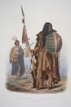 Assiniboin Indians Giclee Print - Karl Bodmer | Art.com