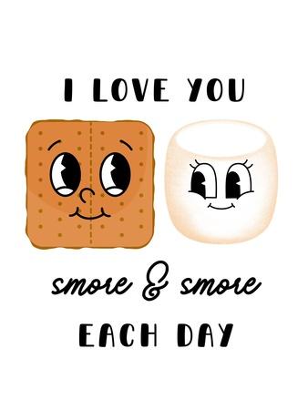 'Love You Smore' Art Print - Katie Griggs | Art.com