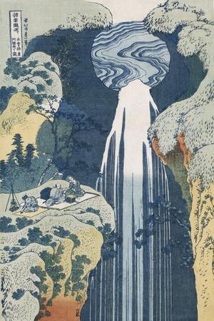 'Amida Waterfall on the Kiso Highway' Giclee Print - Katsushika Hokusai ...