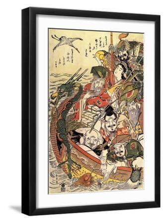 Japanese Mythology: “Seven Deities of Happiness”, 18Th Century (Print ...