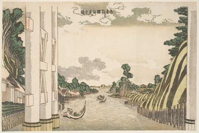'Picture of the Sumida River Seen from beneath Azuma Bridge, C.1830 ...