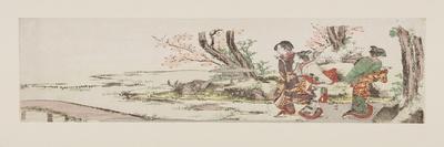 Three Women Viewing Cherry Blossom (Colour Woodblock Print) Giclee ...