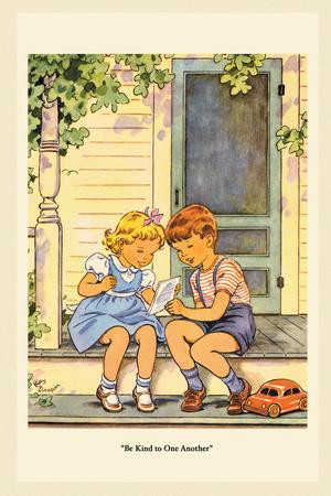 'Be Kind to One Another' Art Print - Kay Draper | Art.com