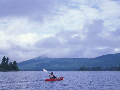 'Kayaking on Moose River Bow Loop, Northern Forest, Maine, USA ...