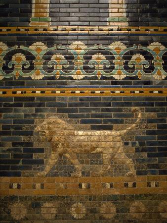 'Glazed Tiles of Nebuchadnezzar's Babylon, Pergamon Museum, Berlin ...