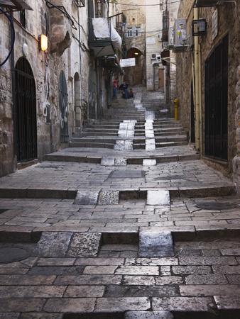 'Ancient Street in the Old Town, Jerusalem, Israel' Photographic Print ...