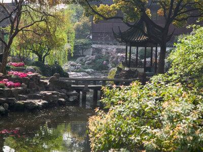 'Landscape of Traditional Chinese Garden, Shanghai, China' Photographic ...